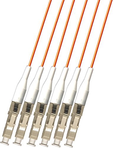 Direct Burial/Outdoor LC-LC 6-Strand Fiber Optic Cable Multimode 50/125 ...