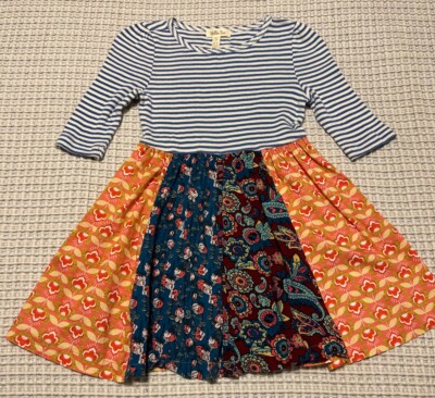 Matilda Jane Magnolia Dress Friends Forever Paneled Skirts Girls Size 4 ...