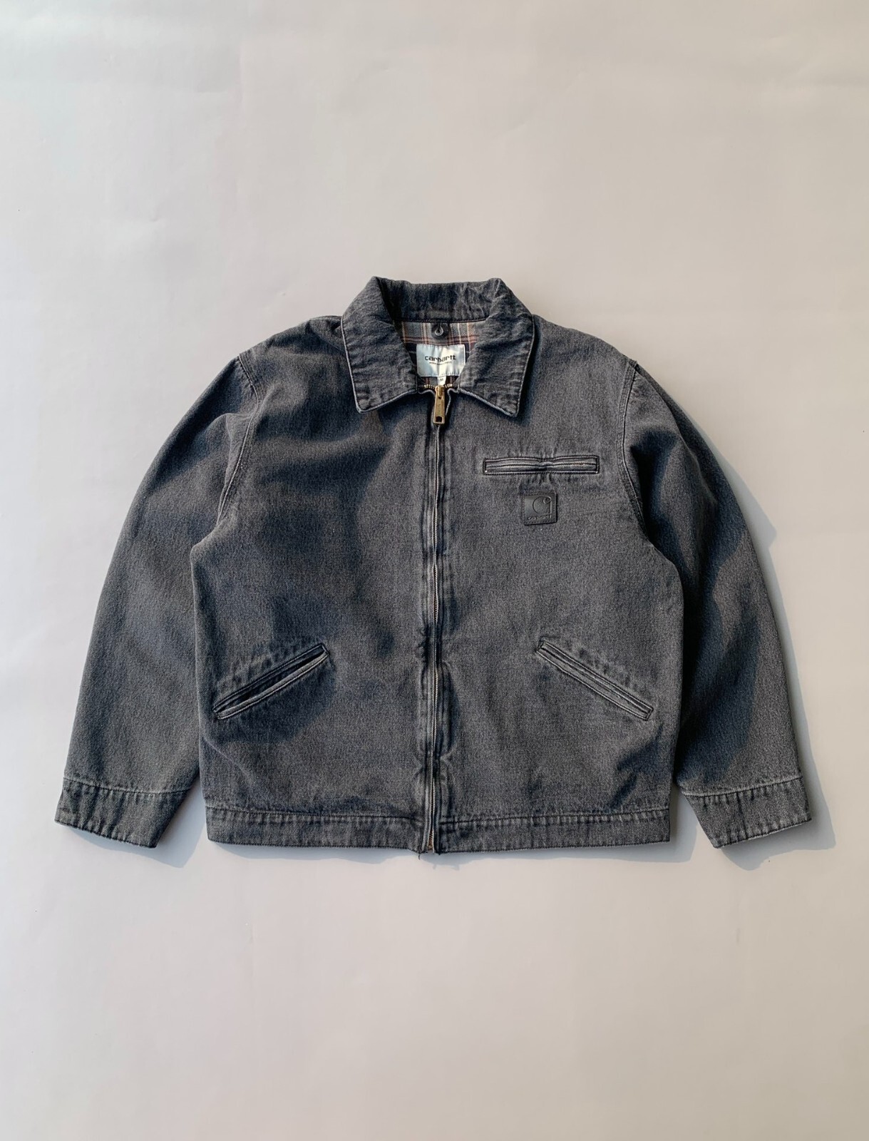 Carhartt wip Rider Jacket New Wash f vintage denim Detroit jacket | eBay