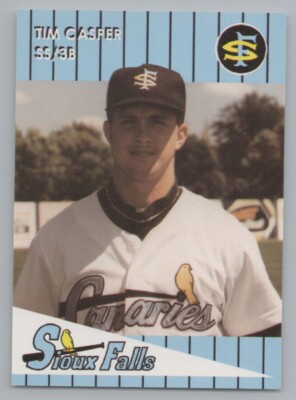 Tim Casper 1993 Sioux Falls Canaries Inaugural Season Baseball Card | eBay