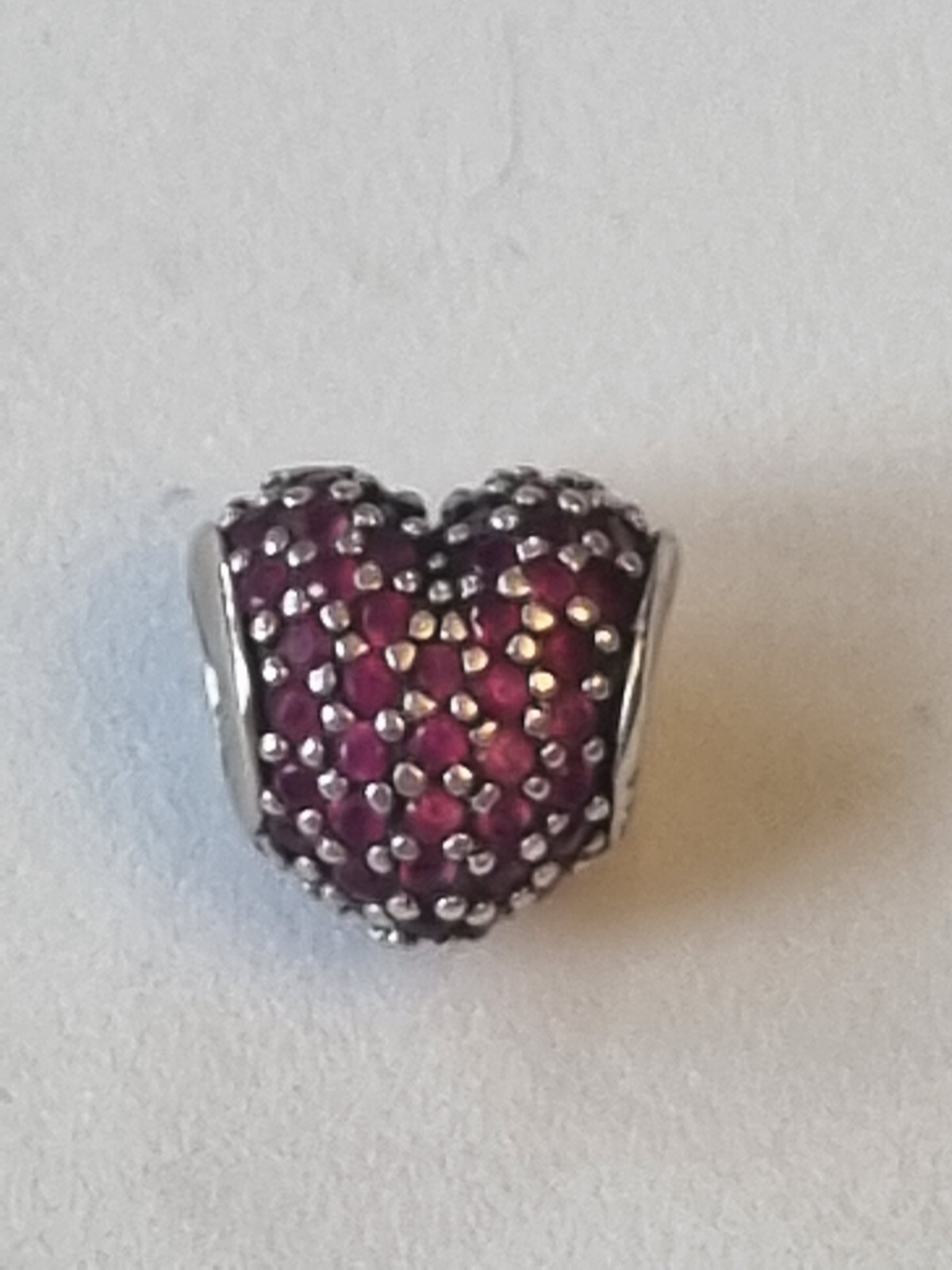 (815) GENUINE Pandora Charm, Heart, Red Heart, Cubic … - Gem