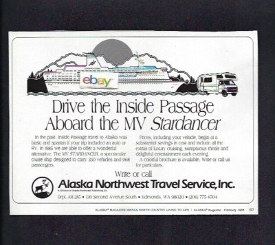 SUNDANCE CRUISES M.V STARDANCER 1985 DRIVE THE INSIDE PASSAGE WITH YOUR ...