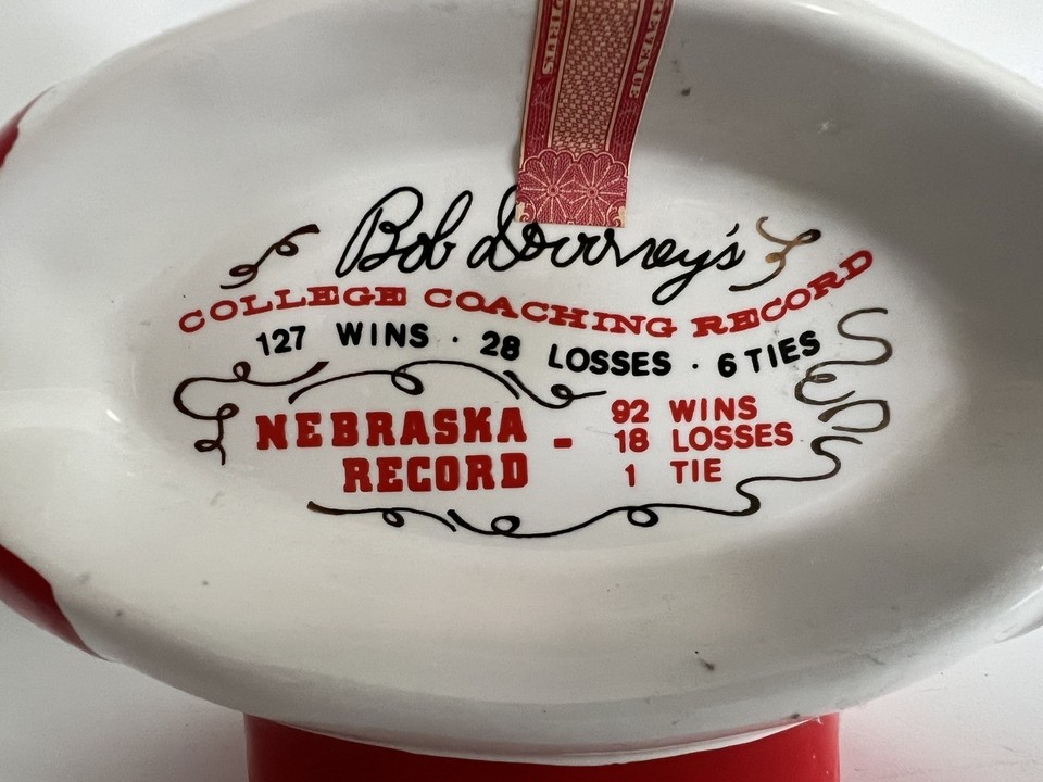 Bob Devaney 1970-71 National Champions Nebraska Football Jim Beam Decanter VTG | eBay