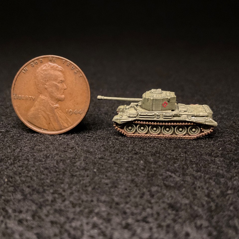 3x PAINTED GHQ 6mm 1/285 Micro Armour UK BRITISH CHALLENGER TANKS • 06H ...