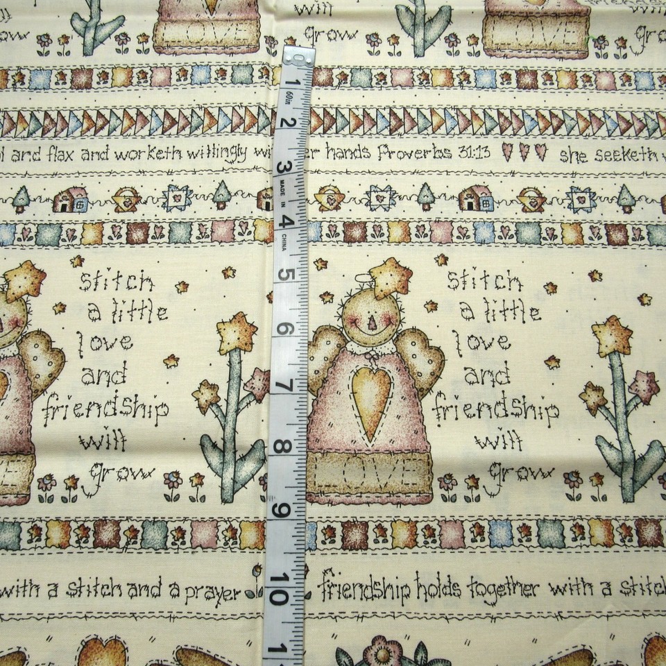 1997 Peace Creek Angel Collection 33"x44" Spectrix Cotton Sew Quilt ...