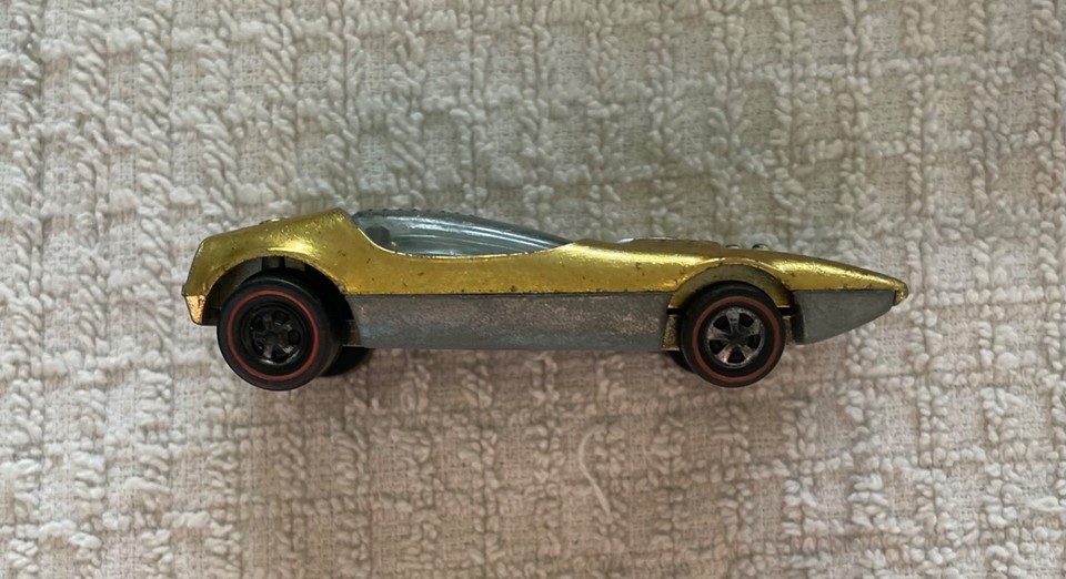 Hot Wheels Redline Splittin Image 1968 Gold Vintage Original Diecast ...