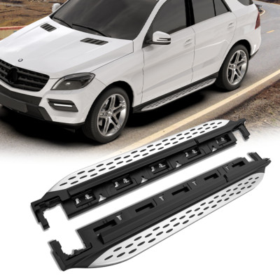 2X Running Board Side Steps Nerf Bars For 2012-17 Mercedes Benz W166 ...