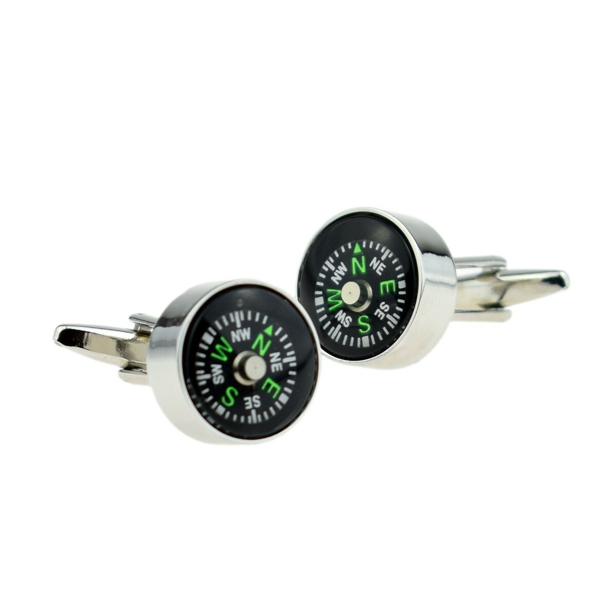 COMPASS Cufflinks map orienteering hikers walker. Birthday Fathers day ...
