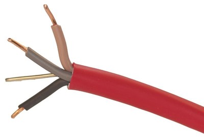 Red 2.5mm 3 Core & Earth Brown Black Grey Fire Resistant Power Cable ...