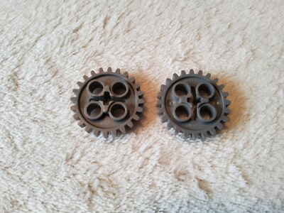 2 x NEW LEGO TECHNIC GEAR 24 TOOTH Z24 No 6133119 DARK GRAY | eBay