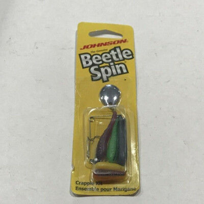 Johnson Beetle Spin Crappie Kit Fishing Lure B-25-9-BL | eBay
