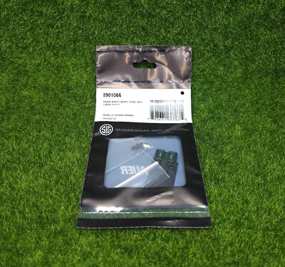 Sig Sauer OEM P322 Fiber Optic Rear Sight Assembly w/ Plate & Screws ...