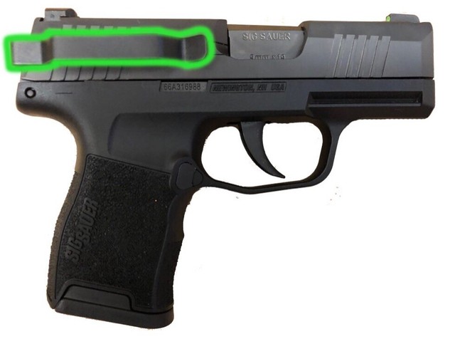 Clipdraw for Sig Sauer P365 Clip Waistband IWB Conceal Carry Black for ...