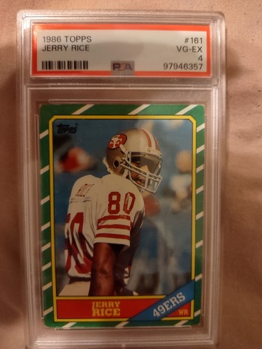 1986 Topps #161 Jerry Rice Rookie Card PSA 4 | eBay