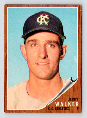 1962 Topps Card, #357 Jerry Walker, Kansas City Athletics, see Video | eBay