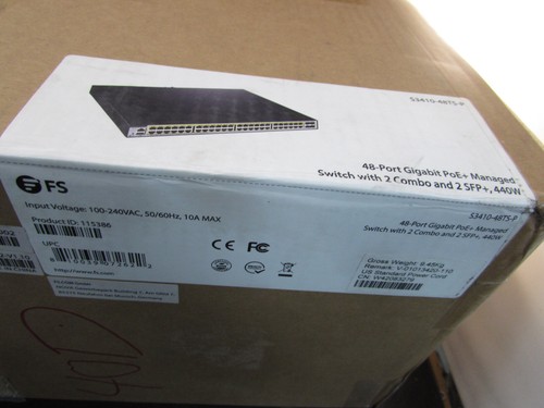 FS S3410-48TS-P 48 Port Switch Gigabit Ethernet | eBay