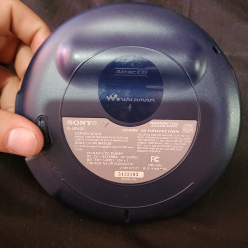 Sony PSYC D-NF420 Atrac3Plus CD MP3 Walkman AM FM TV Weather Radio ...