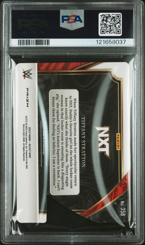 2023 Panini Select WWE Tiffany Stratton #358 Die Cut Silver Prizm PSA ...