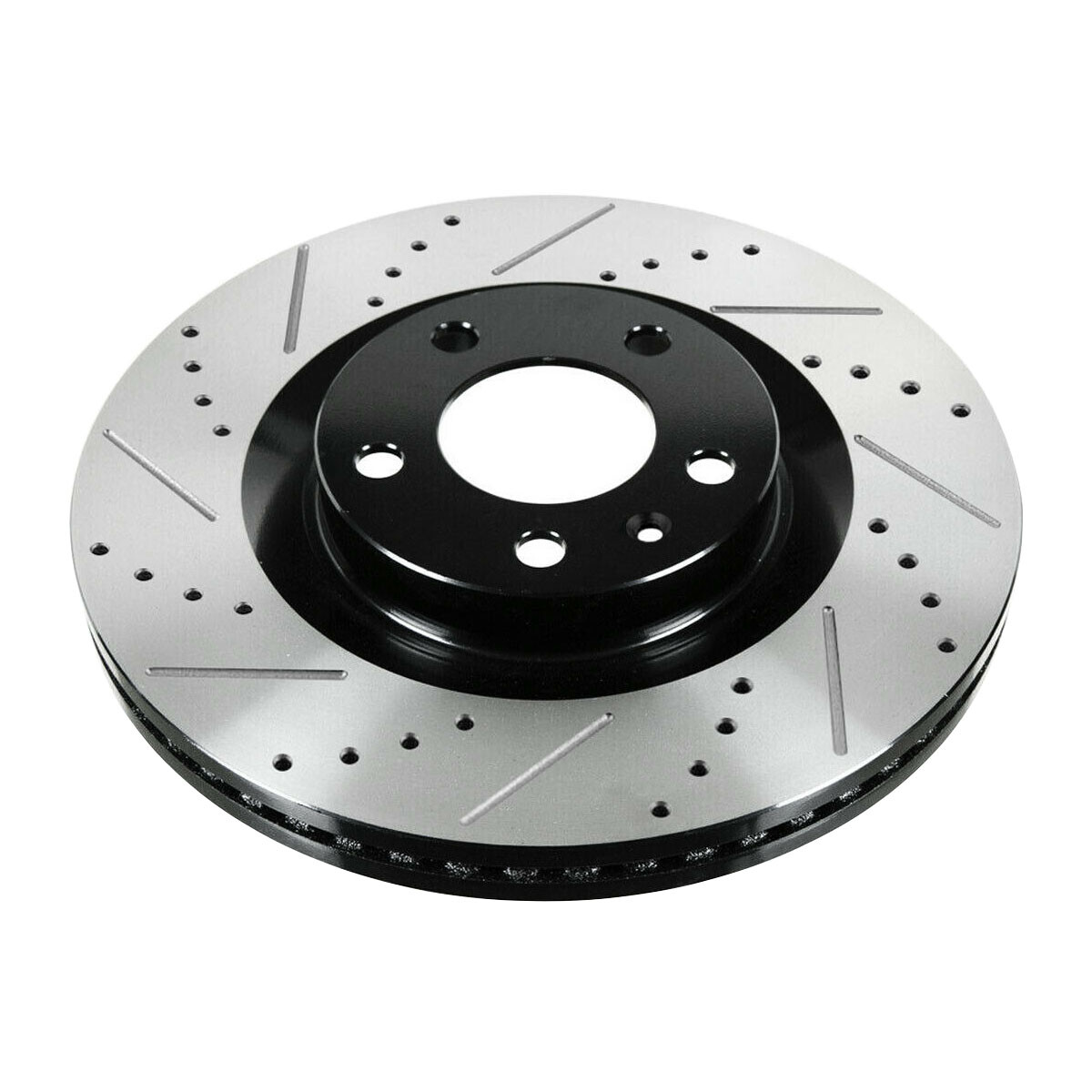 Front Drilled Brake Rotors Black & Pads for Ford Taurus Flex 2011-2019 ...