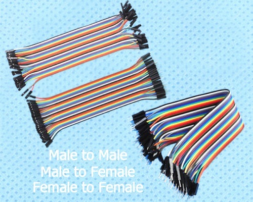 Each for 40pcs Dupont Wire Color Jumper Cable 20cm 2.54mm 1P-1P Female ...