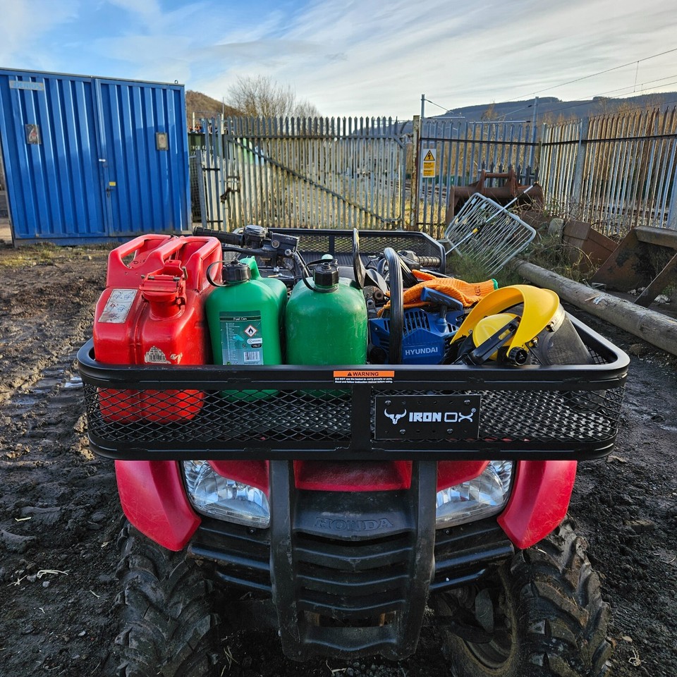 ATV REAR Cargo Basket Quad rear Rack Back Box Luggage Carrier Rack Quad ...