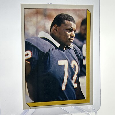 1986 Topps William Perry Rookie Football Sticker Card #7 NM-MT FREE ...