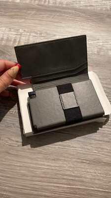 Slim Leather Wallet - RFID Blocking - Quick Card Access | eBay