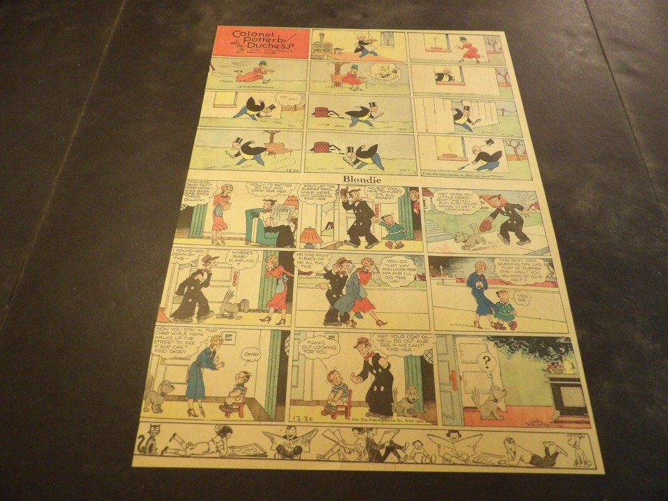 Thimble Theatre (Popeye) by Elzie Segar - Dec 20, 1936 - Sunday - Full ...