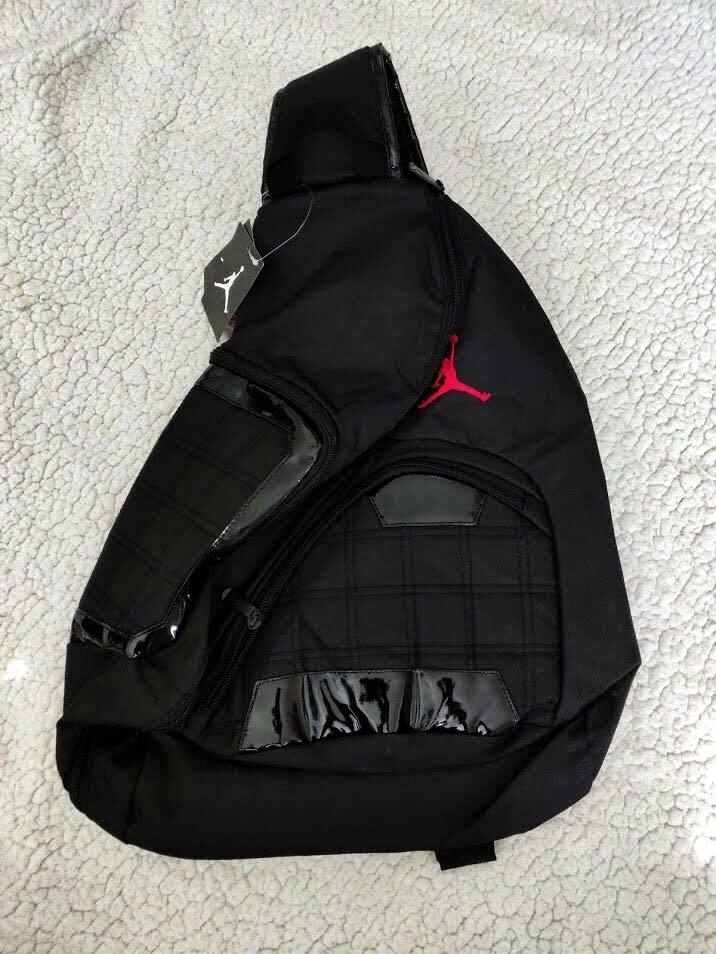 NIKE AIR JORDAN JUMPMAN BACKPACK SLING PREMIUM LAPTOP BLACK GYM RED ...