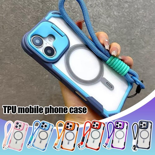 Mobile Phone Case for iphone 13 123 14 15 16 Series With Wrist Strap ...