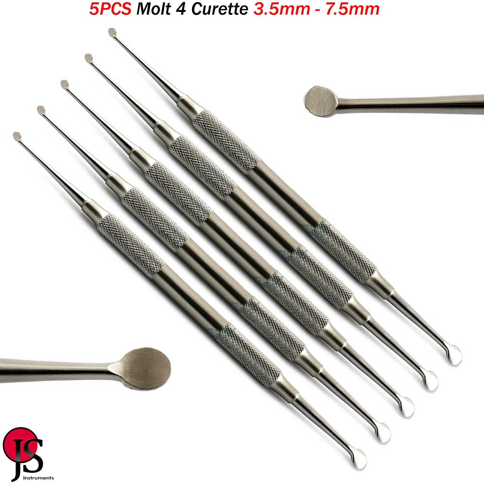 Surgical Molt 4 Bone Curette Cyst Removal Curettage Tooth Socket ...