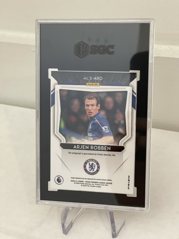 2020-21 Arjen Robben Panini Prizm Chelsea FC Autographed Card SGC 10 ...