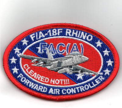 3.5" NAVY VFA-22 FAC(A) OVAL RED EMBROIDERED PATCH | eBay