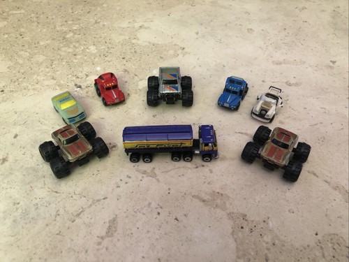 Micro Machines Galoob Jet Fuel Purple Yellow Semi Truck & Porsche Lot ...
