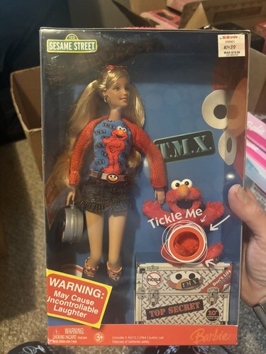 2006 Sesame Street Barbie & Tickle Me Elmo Doll New in Original Box ...