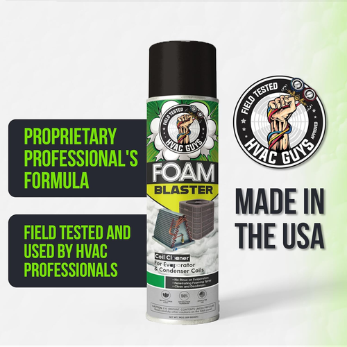 HVAC Foam Blaster AC Coil Cleaner Foaming No Rinse Formula Cleaner 3 ...