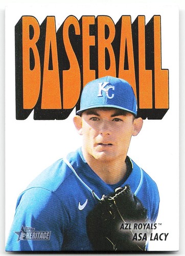 🔥 2021 Topps Heritage Minor League Asa Lacy 1972 Topps Pack Cover Card ...
