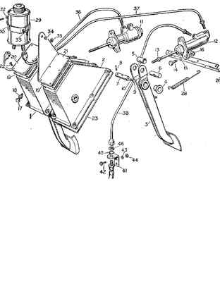 Land Rover Series 2/2a Clutch Master Cylinder to Brake/Clutch Reservoir ...