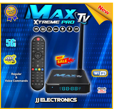 MaxTV Xtreme PRO 5G 2024 4K More Powerful QUAD CORE 64BIT ANDROID Box ...