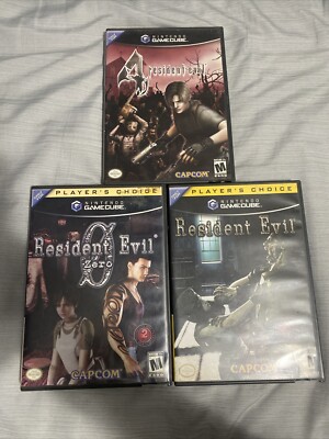 Resident Evil, RE Zero 0 & 4 Bundle (Nintendo GameCube) Tested ...