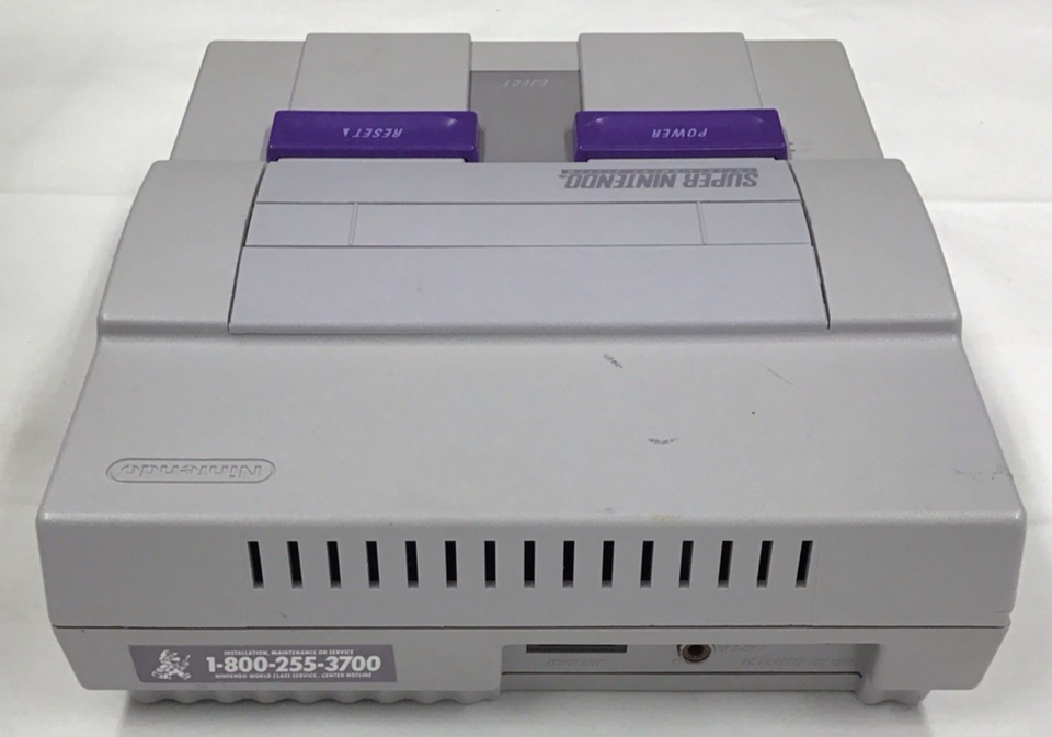 Super Nintendo Entertainment System SNES Gray 1991 Tested Working ...
