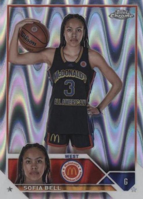 2023 Topps Chrome McDonald's All American - Sofia Bell #86 RayWave ...