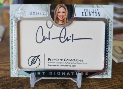 2022 DECISION VAULT CUT SIGNATURE CHELSEA CLINTON AUTOGRAPH POLITICAL ...