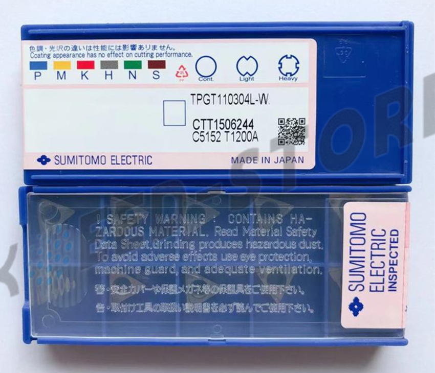 10PCS/Box New SUMITOMO TPGT110304L-W T1200A CNC carbide inserts | eBay