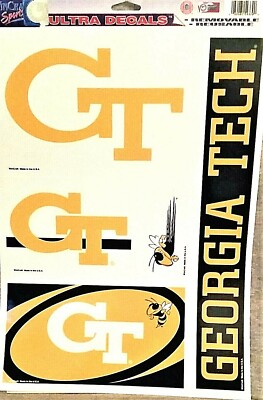Georgia Tech Yellow Jackets Ultra Decals | eBay