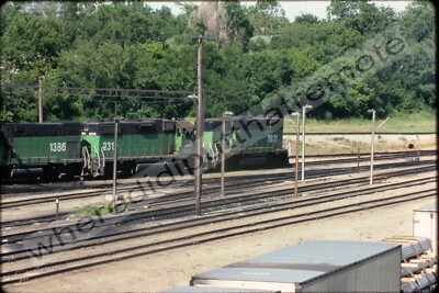 Original Slide Burlington Northern BN 2601 EMD GP35 Spring MO 6-1988 | eBay