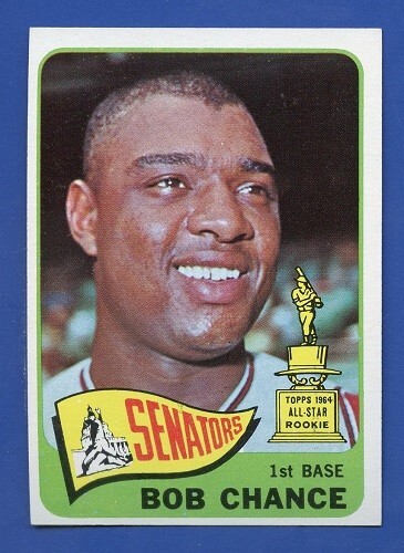 1965 TOPPS # 224 BOB CHANCE WASHINGTON SENATORS EXMT+ FREE SHIPPING | eBay