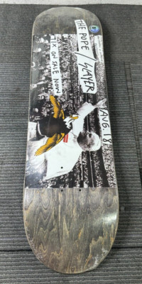 AntiHero SLAYER Pope Skateboard Deck Black | eBay
