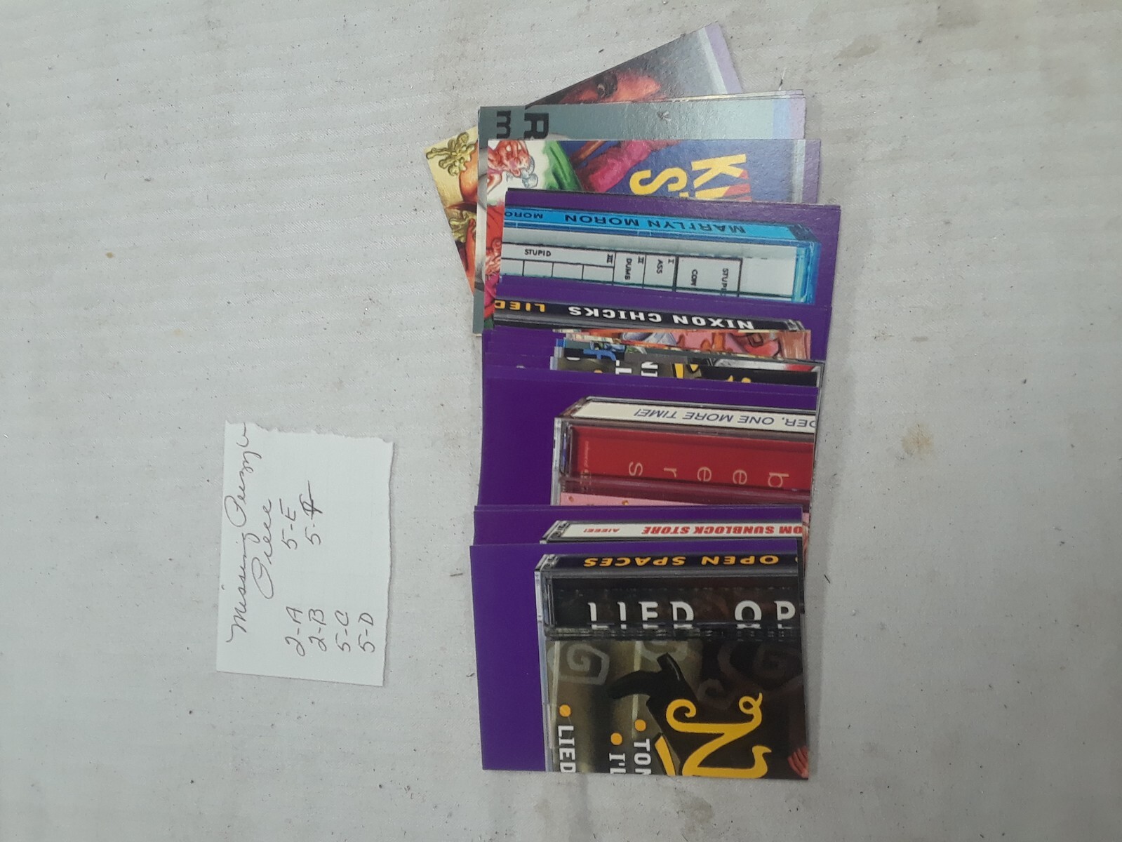 Silly CD's 2001 Cards 30 of 36 Puzzle Cards | eBay