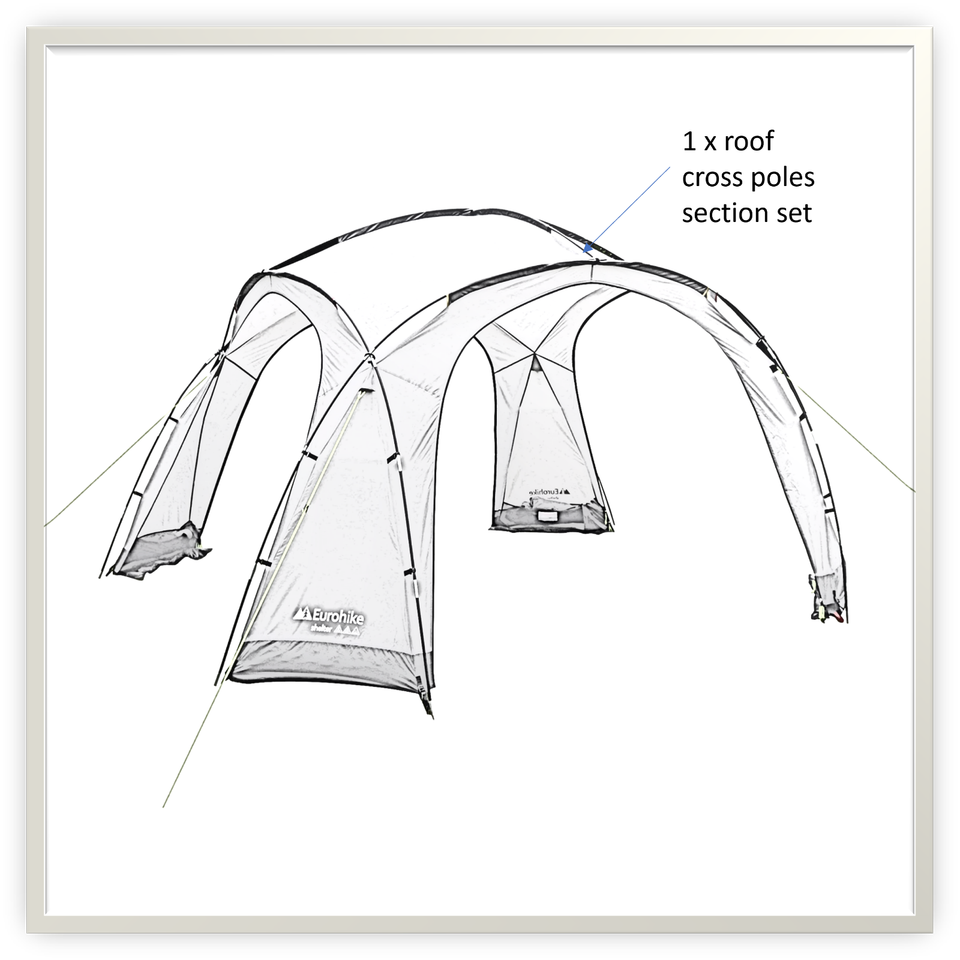 Eurohike Dome Event Shelter Gazebo (3.5m x 3.5m) spare parts poles pegs ...